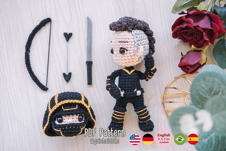 Hawkeye Ronin (Crochet Pattern, Doll, Amigurumi Pattern, Photo Tutorial ...